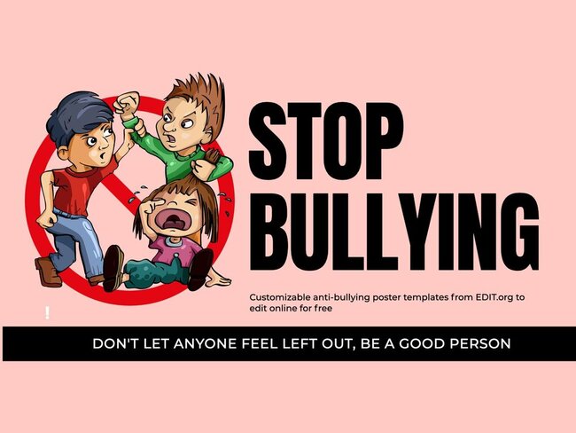 Affiches anti-harcèlement gratuites pour les écoles