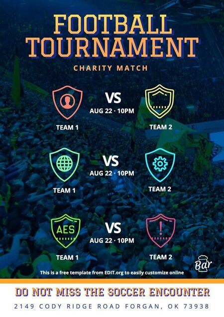 Templates to Announce Tournaments