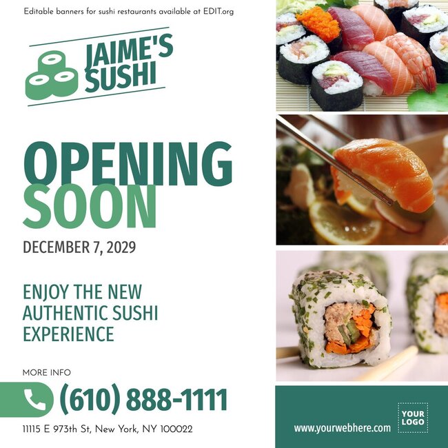 Create a free Japanese menu design online