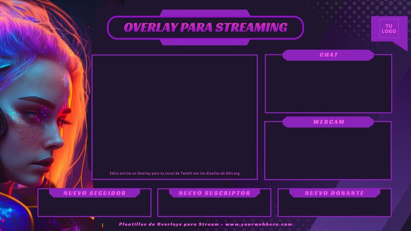 Descarga Stream Overlay gratis y editables