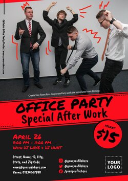 Make an Invitation for Office Party with Templates