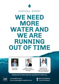 Design a Water Day poster online