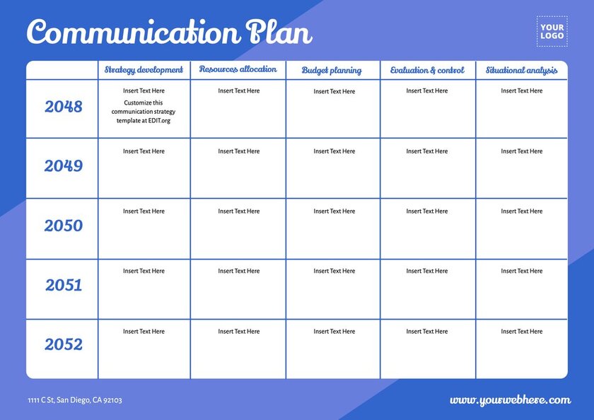 Mod les De Plans De Communication Gratuits