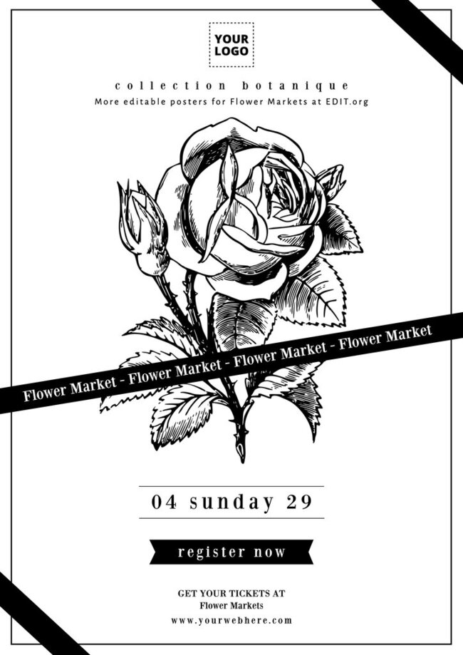 Design Flower Market Posters with Free Templates