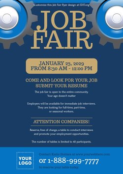 Create a Job Fair Flyer with Editable Templates