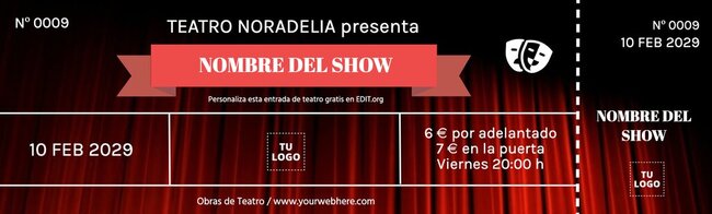 Plantillas para carteles de obras de teatro gratis