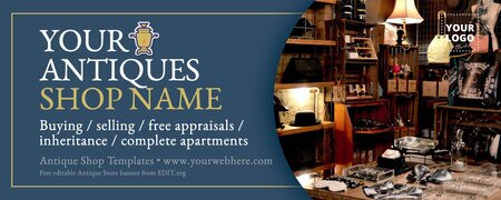 Editable Antique Store Flyer Templates