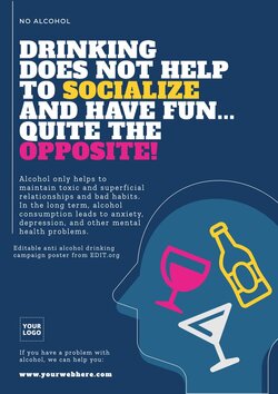 Create an Alcohol Awareness Poster online