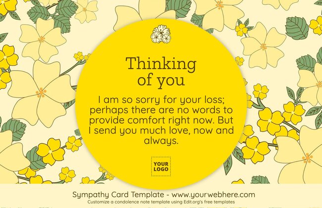 Free Sympathy Cards to Print with Images
