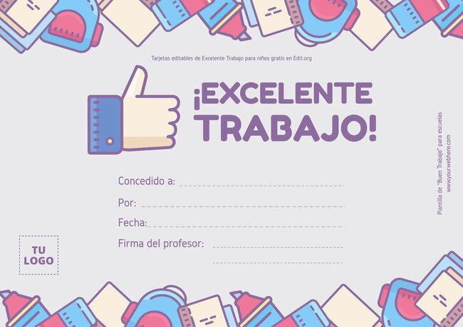 Editar Tarjetas de Buen Trabajo, Felicitaciones