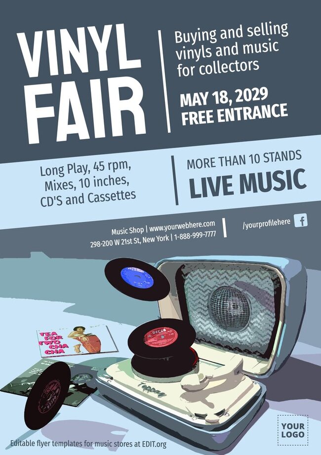 Make Music Shop Banner Designs for Free