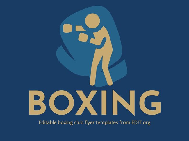 Free Boxing Flyers to Edit Online
