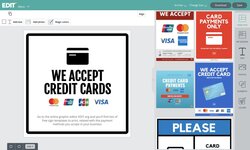 Custom payment sign templates to print