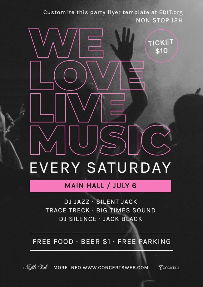 Free Party Flyer Templates