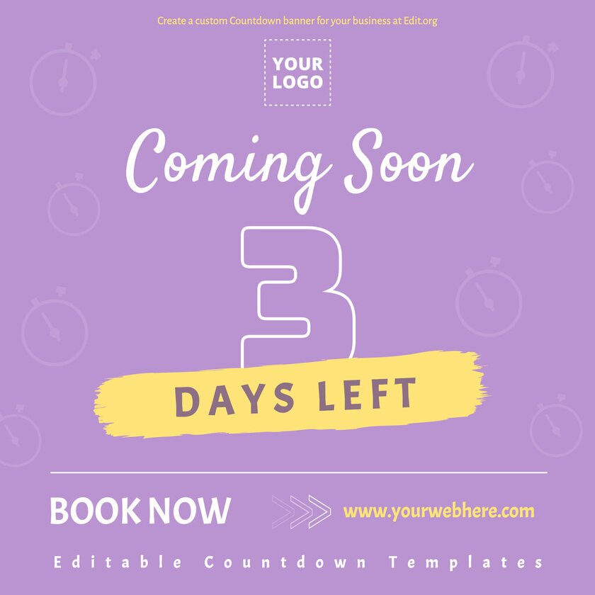 Event Countdown Poster Templates