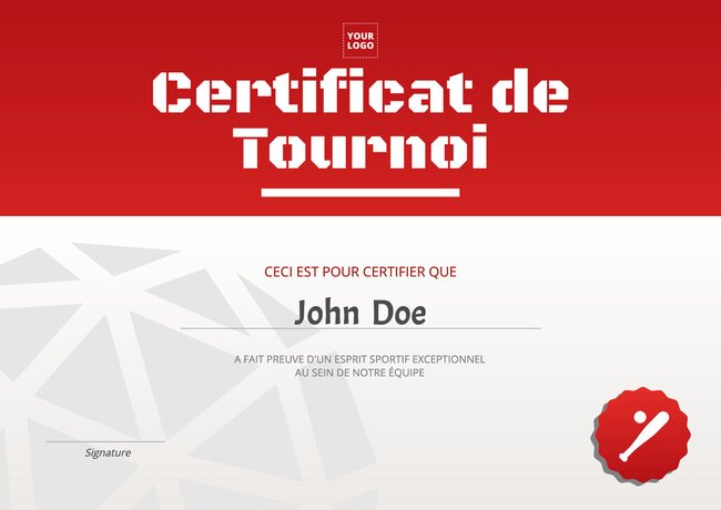 Modèles Gratuits De Certificats Sportifs Docs & Word - Exploratif