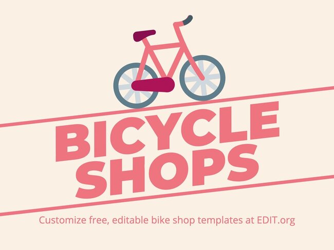 Free Bike Shop flyer templates