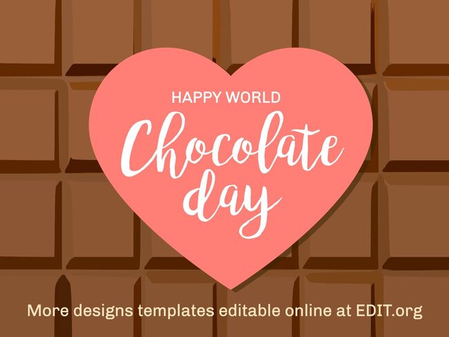 Editable posters for Chocolate Day