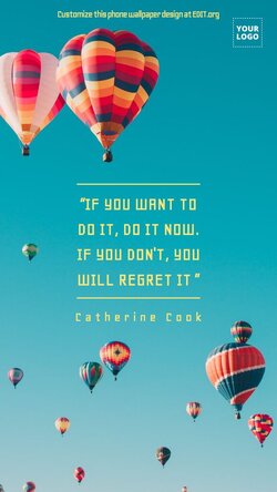 Editable phone wallpaper templates