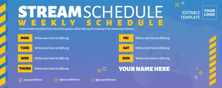Free Stream Schedule Template Maker