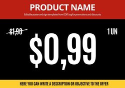 Editable Offer and Promotion Posters