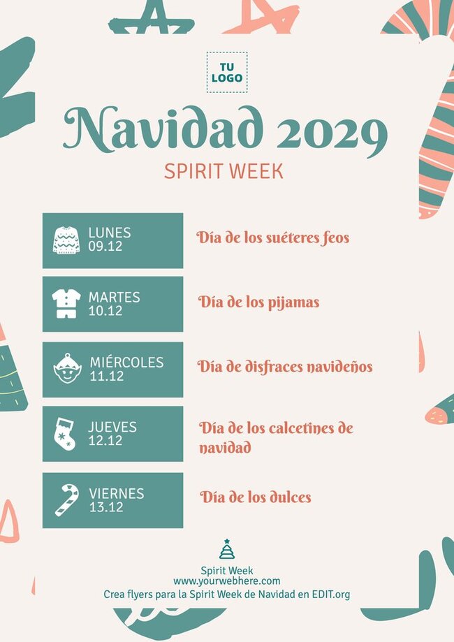 Diseña carteles de Spirit Week con plantillas gratuitas
