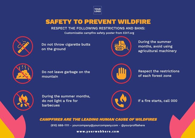 Create a fire prevention poster online