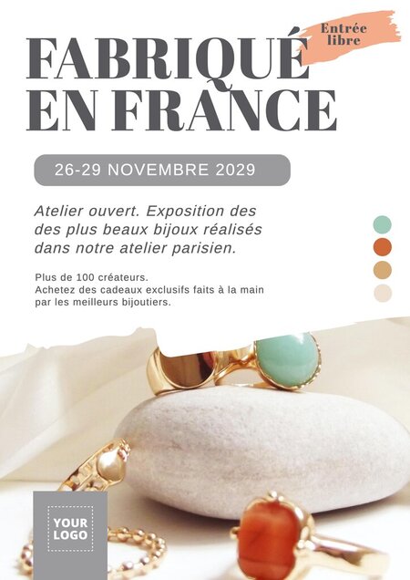 Modèles de prospectus pour bijoux éditables en ligne