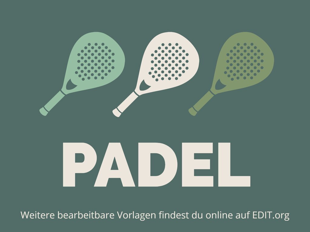 Padel Flyer Vorlagen online Anpassen