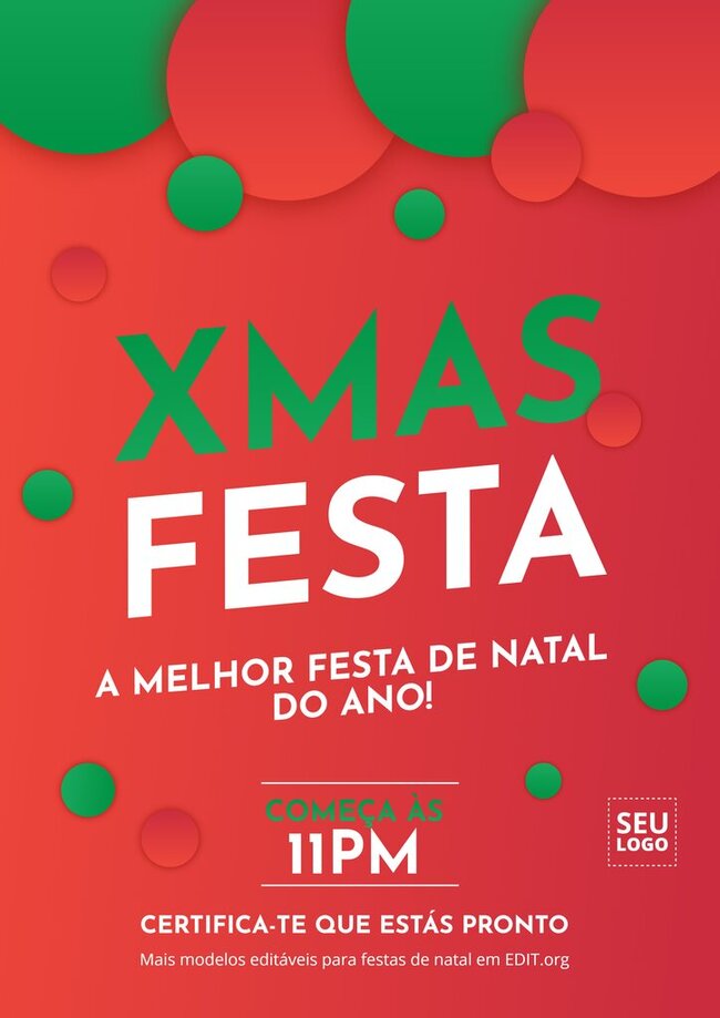 Crie designs para suas campanhas de Natal online