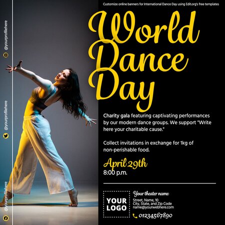 International Dance Day Poster Templates