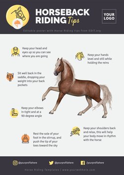 Editable Horse Riding Flyer Templates