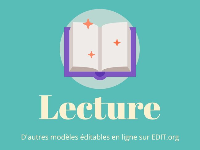 Modèles d'affiches de lecture à éditer en ligne