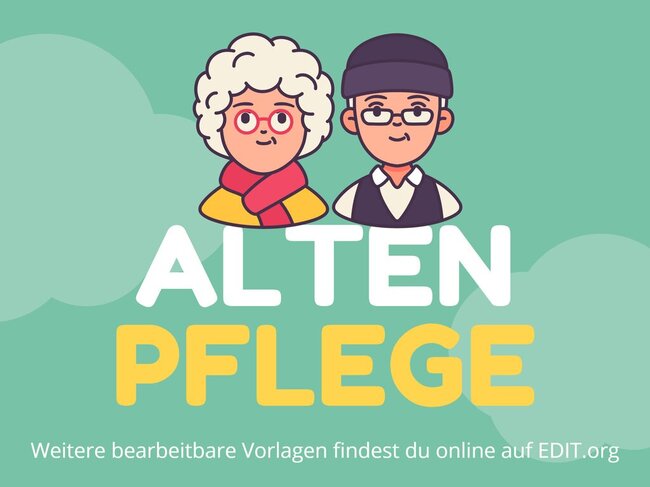 Erstelle Flyer für Senioren- und Pflegeheime mit kostenlosen Vorlagen