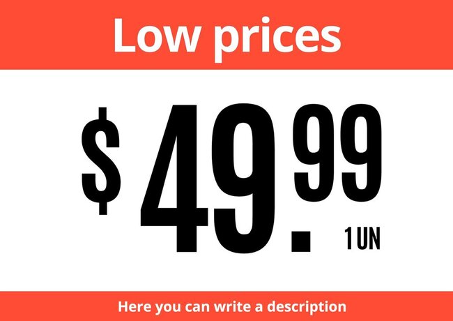 Editable Offer and Promotion Posters