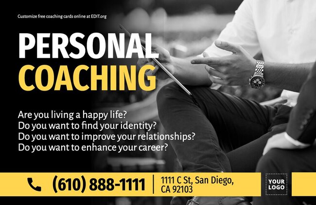 Designs to promote coaching services and courses