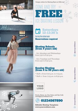 Free Skate Party Flyer Templates