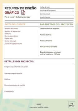 Plantillas de Brief gratis para editar