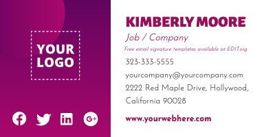 Customize email signature templates online