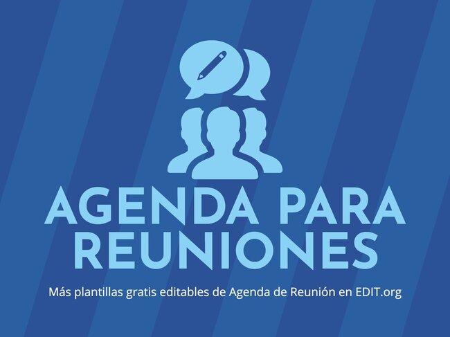 Crea tu plantilla para Agenda de Reuniones personalizada