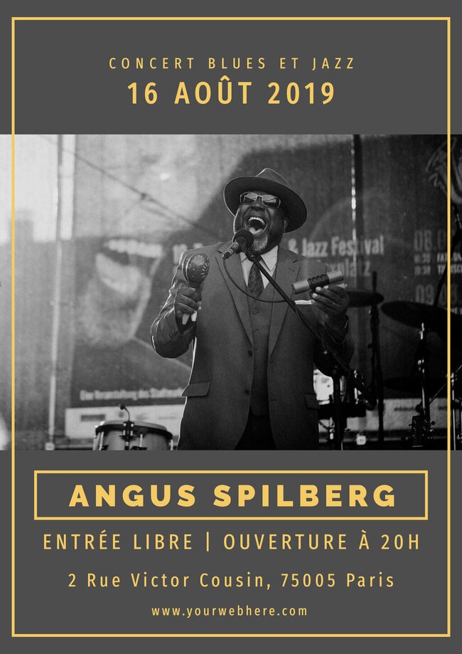 Modèles d'affiches de concerts de musique