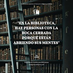 Diseña carteles de Bibliotecas con plantillas online