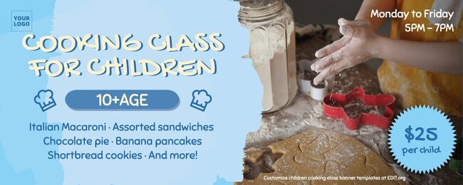 Cooking class flyer templates to customize online