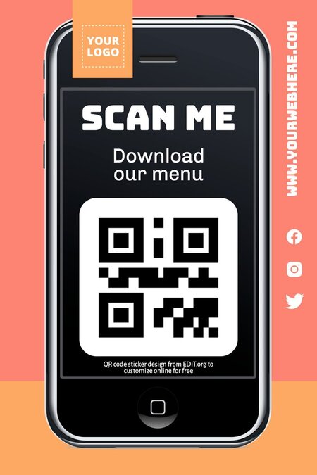 Online QR Code Sign Templates