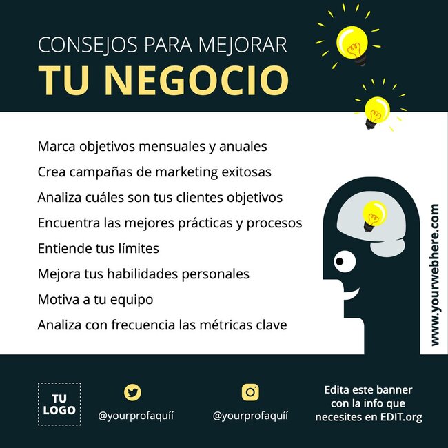 Plantillas con consejos para pequeños negocios