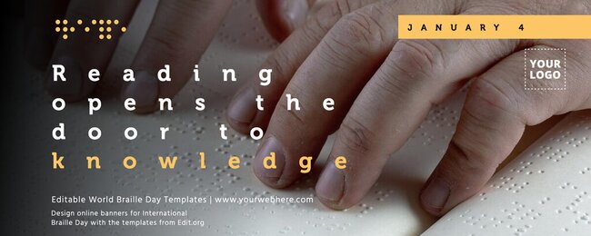 World Braille Day Poster Templates