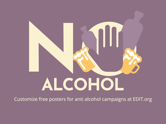 Create an Alcohol Awareness Poster online