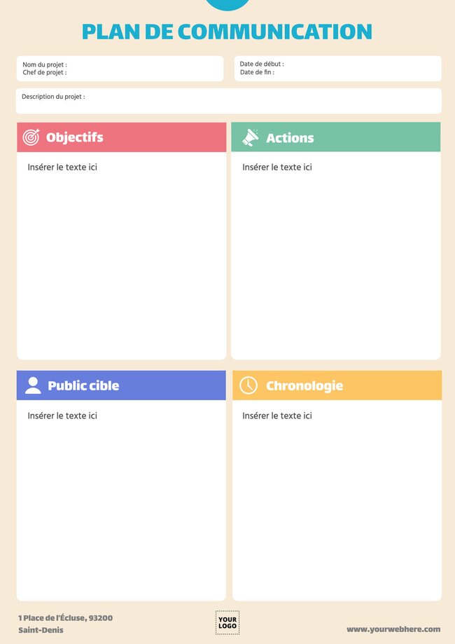 Modèles de plans de communication gratuits