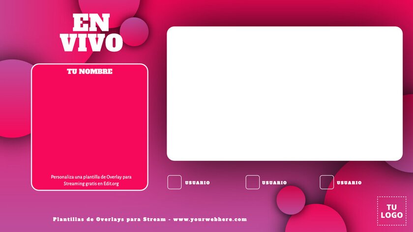 Descarga Stream Overlay gratis y editables
