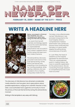 Editable Newspaper Templates for Free
